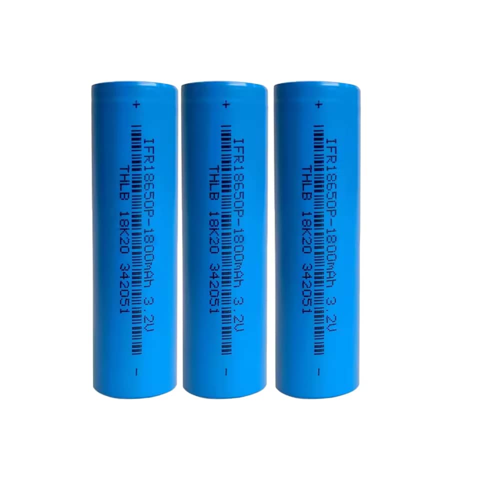 IFR18650 1800mAh 3.2V LiFePO4 cylindrical cells